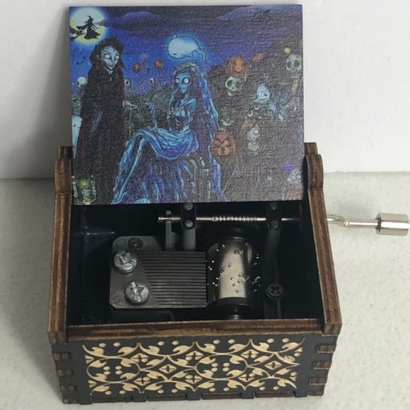 Unbranded | Accents | Corpse Bride Victor Emily Hand Crank Wooden Music ...